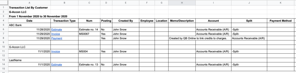 New Report: Transaction List by Customer and New Features
