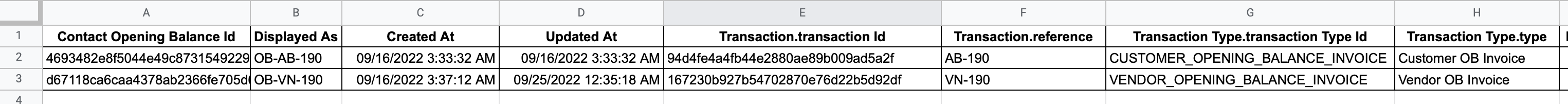 Contact Opening Balances - G-Accon | Automate Financial Reporting with Google Sheets Integration