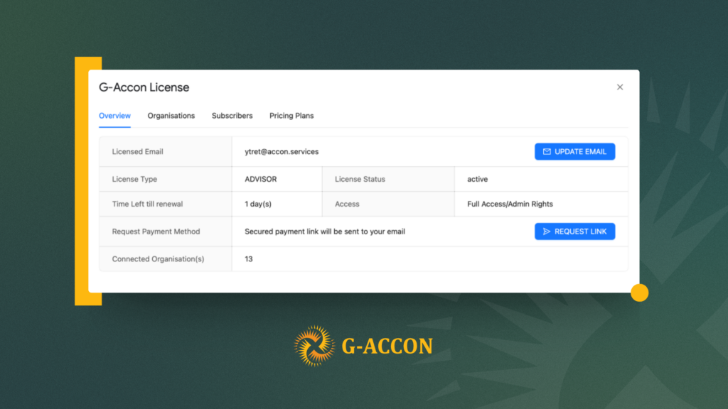 Manage Your G-Accon Licenses with Our New Customer Portal