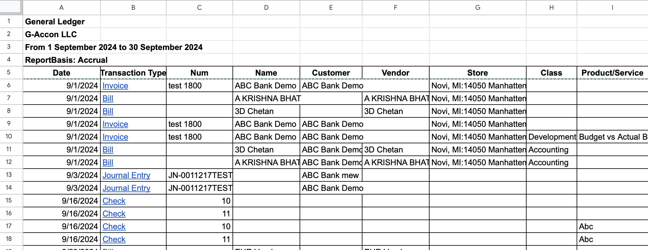 General Ledger